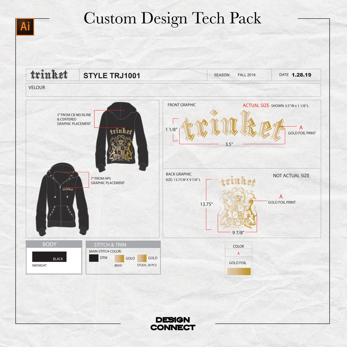 Custom Design Apparel Tech Pack – Design Connect